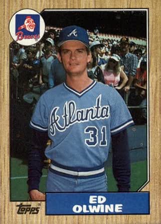 Amazon.com: 1987 Topps Baseball Card #159 Ed Olwine Mint : Collectibles ...