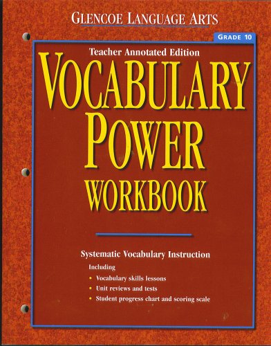 Vocabulary Power Workbook, Teacher Annotated Edition, Grade 10, for ...