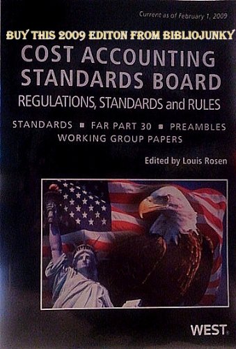 Cost Accounting Standards Board (Regulations, Standards and Rules ...