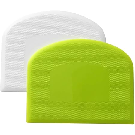 Lazymi Flexible Silicone Dough Scraper Cutter , Large (15.2×10.9CM ...