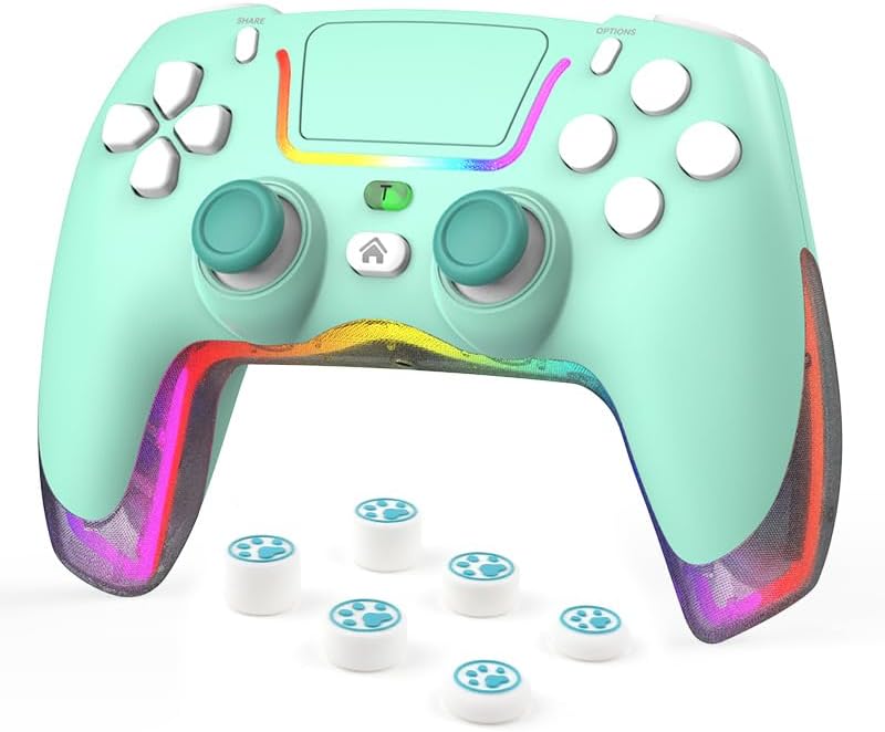 RALAN Green Wireless Controller Compatible with PS4/Pro/Slim/for PS4 ...