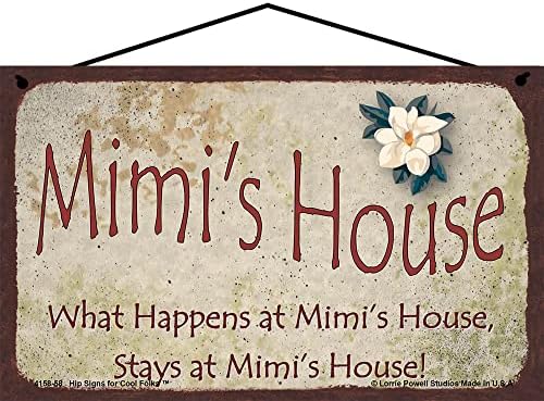 Amazon.com: 5x8 Mimi's House Sign with Magnolia Flower What Happens at ...