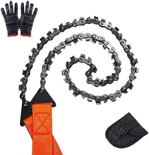 Amazon.com: JollyWalk Pocket Chainsaw 25.6 Inch 65Mn Heavy Duty Fired ...