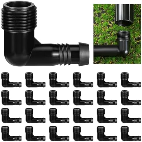 Amazon.com: Drip Irrigation adapter 1/2-inch 90-Degree Elbow NPT pipe ...