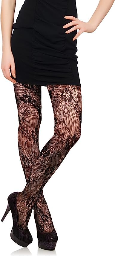 Buy Bunny Bae Womens Black Fishnets High Waist Fishnet Tights Stockings ...