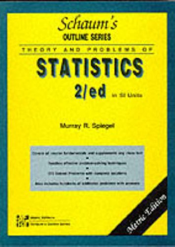 Buy Schaum's Outline of Theory and Problems of Statistics (Schaum's ...