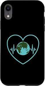 Amazon.com: iPhone XR Earth Day Heartbeat Recycling Climate Change ...