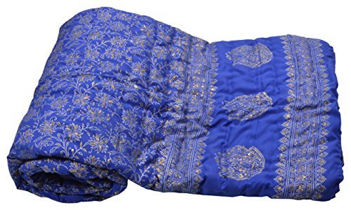 Buy Avighna Jaipuri Rajai Silk Single Quilt - Multicolor Online at Low ...