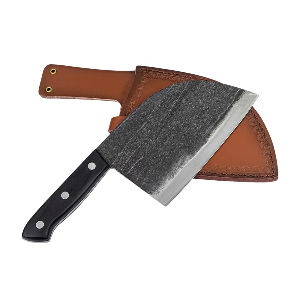 Amazon.com: Seido Knives 6.5" Serbian Cleaver Knife High-Carbon Steel ...