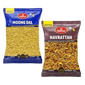 Haldiram's Moong Dal & Navrattan Combo 1kg Each | Fresh & Tasty Snack | Namkeen & Savouries ...