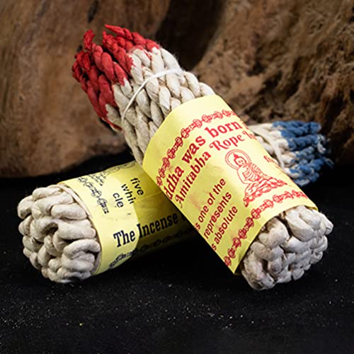 Vaguelly 3 Bags Traditional Rope Tibetan Rope Incense Homemade Rose ...