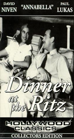 Amazon.co.jp: Dinner at the Ritz [VHS] : Niven, Lukas: DVD