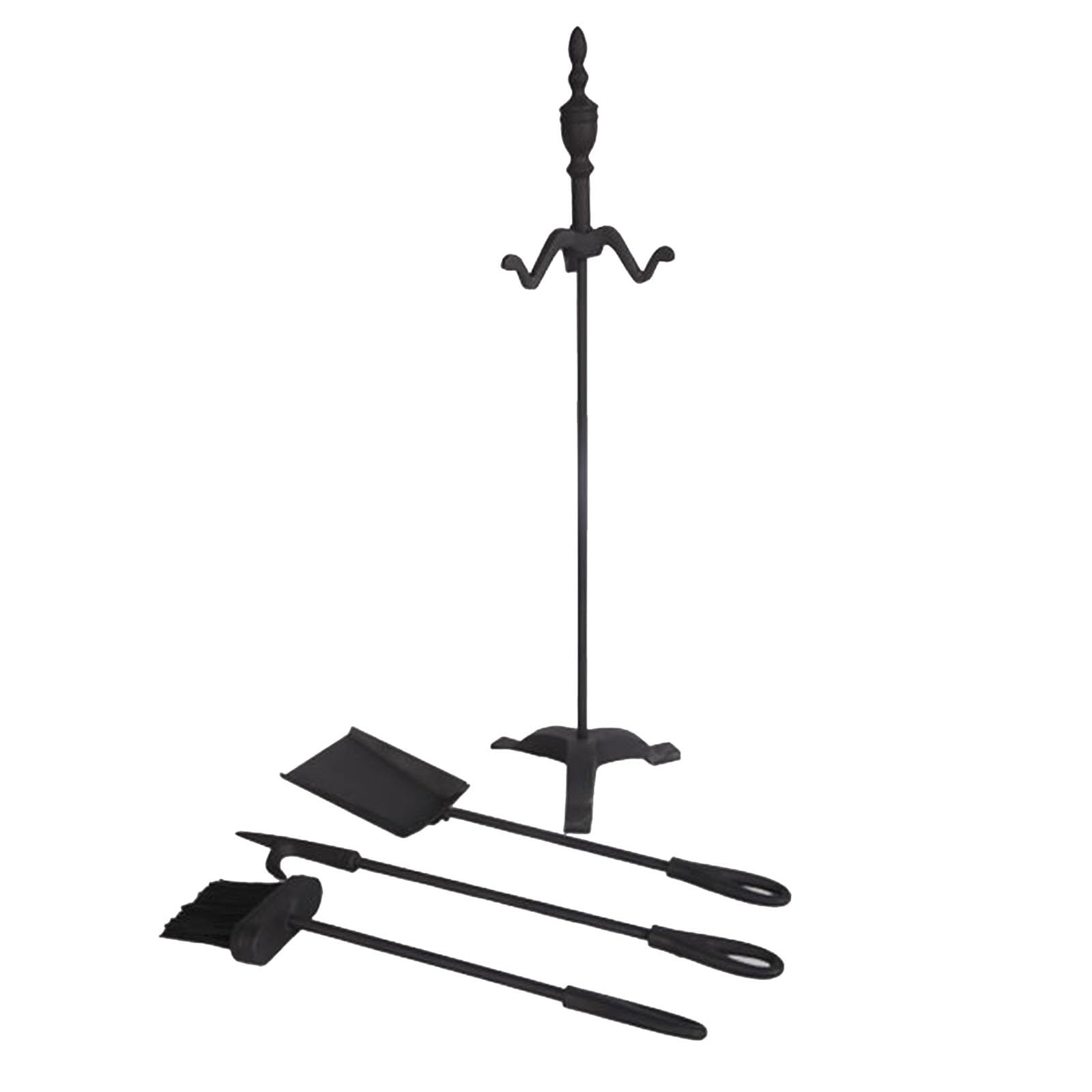 Outdoor Fire Pit Tools Sets 5 PCS Fireplace Tools Set Wrought Iron