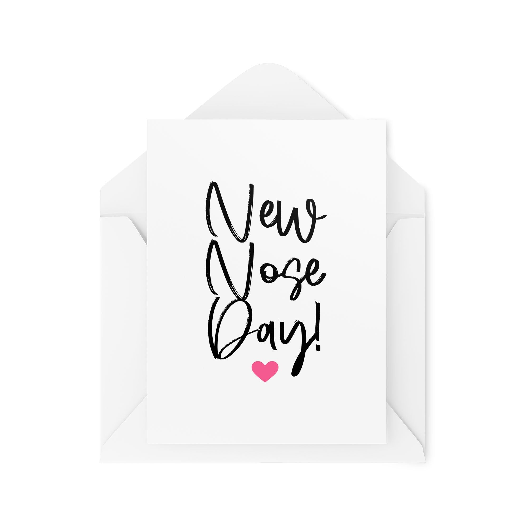 Amazon.com : Tongue in Peach Funny Nose Job Cards - New Nose Day ...