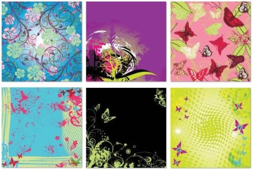 Amazon.com: Forever in Time Scrapbook Paper Themed Pack Butterflies, 12 ...