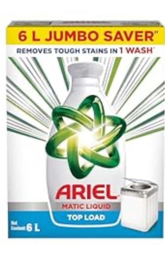 Ariel Liquid Detergent Top Load - 2L | Removes 7 day dried-in Stains in ...