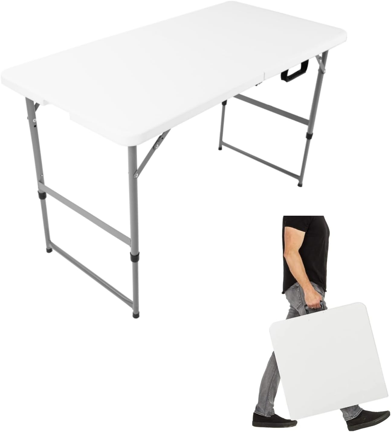 Amazon.com: Aluminum Alloy Folding Table,Multipurpose Portable Aluminum ...