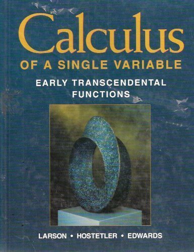 Buy Calculus of a Single Variable: Early Transcendental Functions Book ...