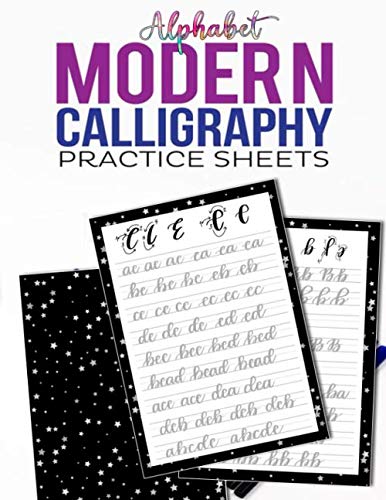 Alphabet Modern Calligraphy Practice Sheets: Upper and Lowercase Modern ...