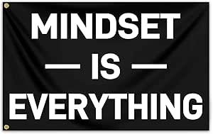 Amazon.com : Mindset is Everything Flag 3x5 Ft Motivational Fitness ...