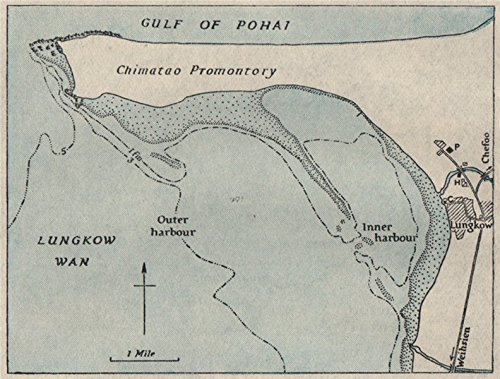 Lungkow Longkou China Ww2 Royal Navy Intelligence Map 1945 Old ...