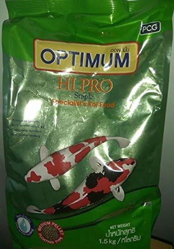 Optimum PCG Hi-Pro Staple | Specialist's Koi Food | Medium Pellet, 1.5 ...