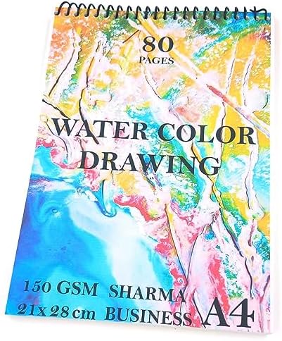 PERDAY Artists Spiral Bound Sketch Book A4 Size, For Painting and Water Color For Painting and ...