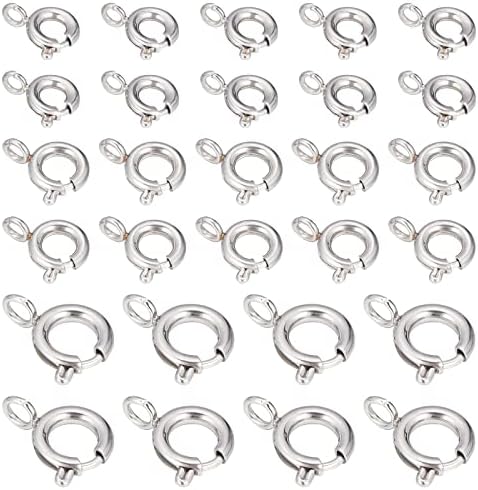 Amazon.com: SUNNYCLUE 1 Box 30Pcs 3 Sizes 304 Stainless Steel Spring ...
