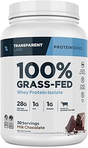 Amazon.com: Transparent Labs Grass-Fed Whey Protein Isolate - Naturally ...