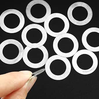 Amazon.com: 10PCS M10x16x0.1mm Shim Washers, Metal Ultrathin Plain Gasket, Super Ultra Thin Flat ...
