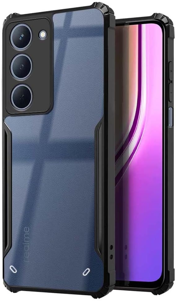 Fashionury Shockproof Crystal Clear Back Cover for Realme Narzo 80x 5G ...