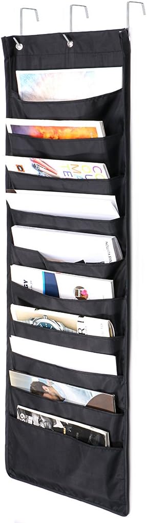 IGNPION 10 Pockets Hanging File Organizer Over Door Storage Pocket ...
