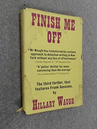 Finish Me Off: Waugh, Hillary: Amazon.com: Books
