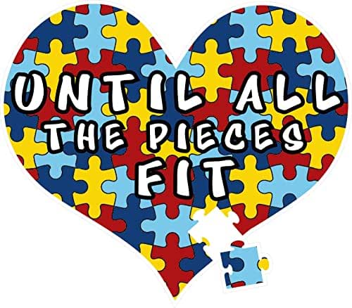 Amazon.com: cbcdecals - Autism Heart puzzle Until all the pieces fit ...