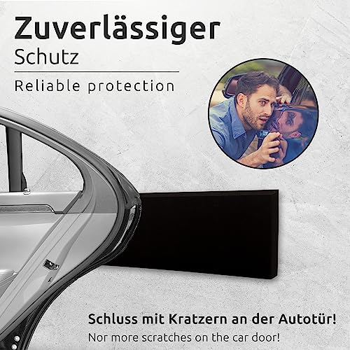ECENCE Auto-Türschutz 2er Pack Schwarz für Garage und Carport