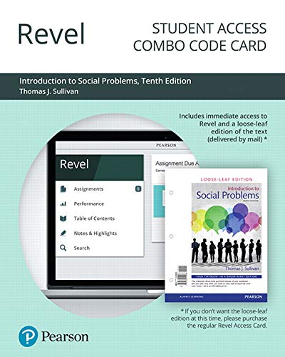 Amazon.com: Revel for Introduction to Social Problems -Combo Access Card (10th Edition ...