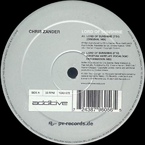 Lord of Sunshine : Chris Zander: Amazon.es: CD y vinilos}