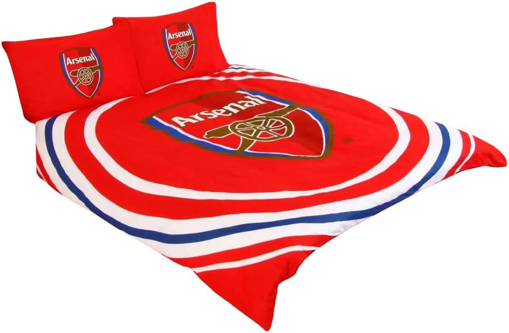 Arsenal FC Patch Double Duvet Cover and Pillowcase Set : Amazon.co.uk ...