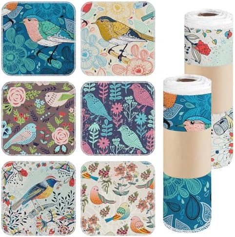 Amazon.com: Paperless Towels Roll Washable Cotton Cloth, Reusable Paper ...