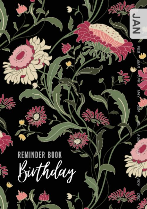 Birthday Reminder Book: A5 Medium Notebook for Recording Birthdays and ...