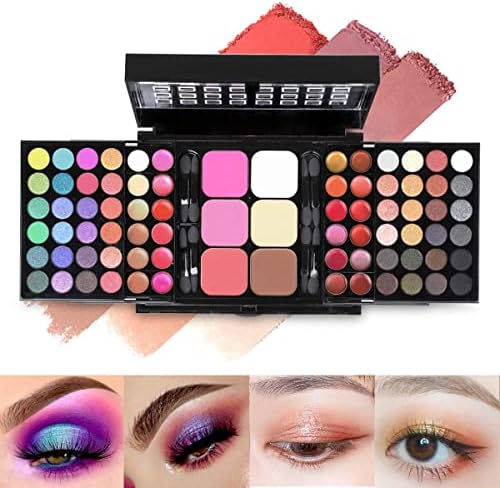 Amazon.com : 78 Colors Pink Cosmetic Make up Palette Set Kit ...