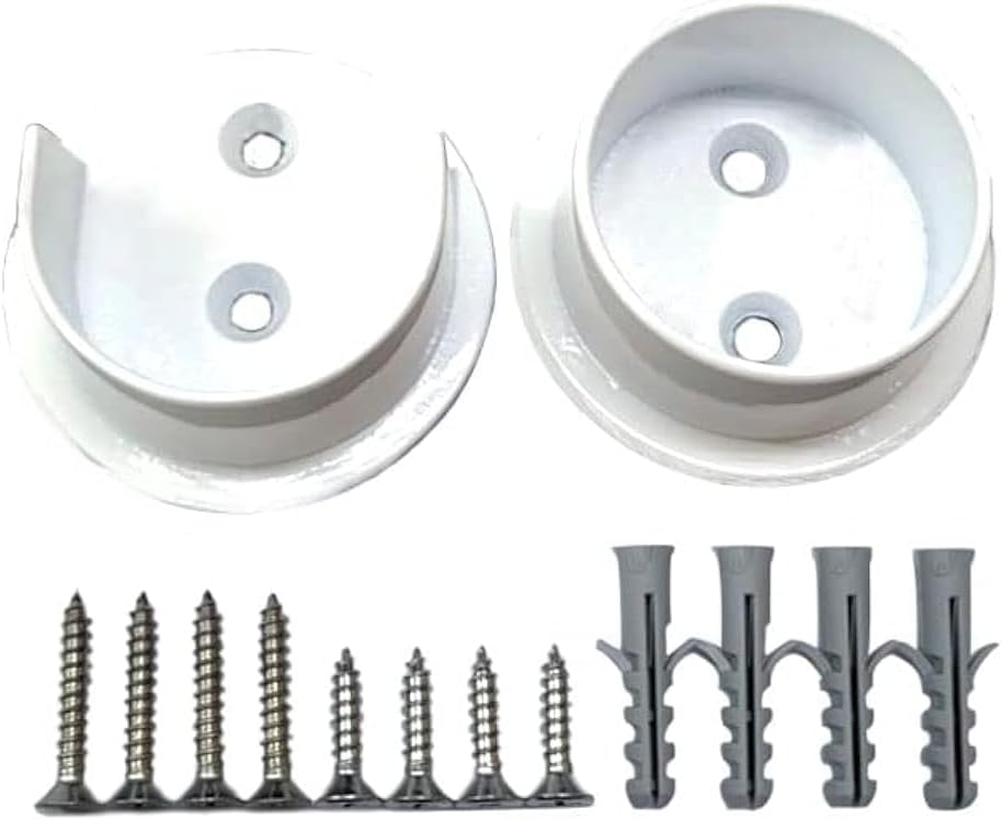 Amazon.com: QCAA Solid Brass Extra Heavy Closet Pole Socket Set, 1-1/2 ...