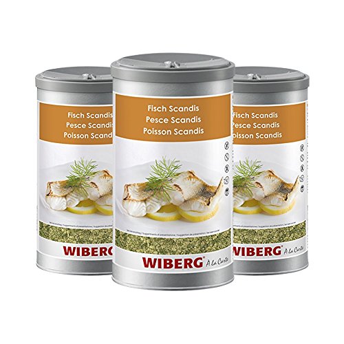Wiberg Fisch Scandis Gewürzsalz mit Kräutern, 700g 3er Pack : Amazon.de ...