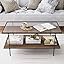 Amazon.com: Nathan James Asher Mid-Century Rectangle Coffee Table Glass ...