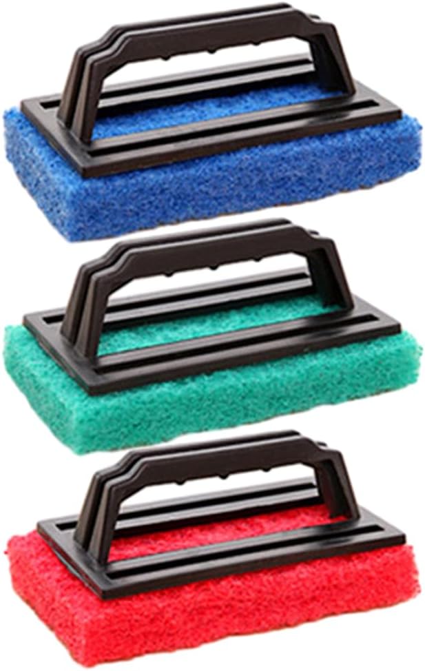 Amazon.com: 3 Pack Hand-Held Pool Scrub Brush Swimming Pool Brush ...