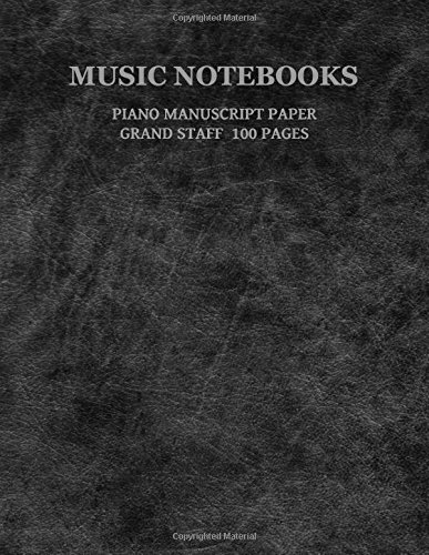 Amazon.com: Piano Manuscript Paper/Notebook: Grand Staff 100 Pages 11x8 ...