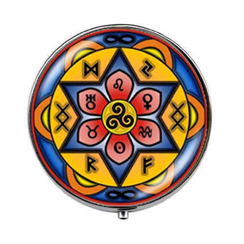 Celtic Knot Triple Spiral Mandala Pill Box Candy Box : Amazon.in ...