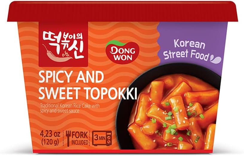 Amazon.com: [Dongwon] Authentic Korean Rice Cake Topokki with Sweet and ...