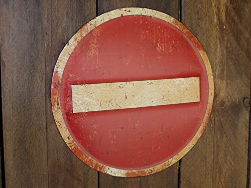 Buy Industrial Style Road Safety Signs Emboss Metal Rust Wall Plaque ...