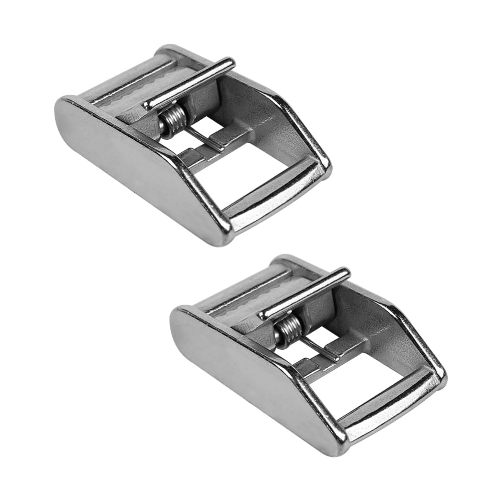 POFET Webbing Metal Buckle Stainless Steel 316 Cam Flap Buckles Press ...